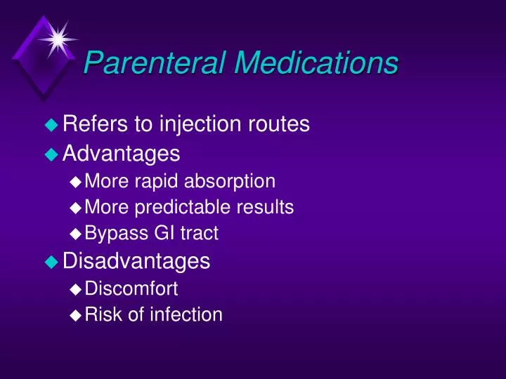 PPT - Parenteral Medications PowerPoint Presentation, free download ...