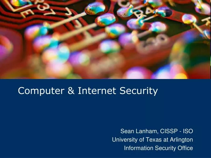 PPT - Computer & Internet Security PowerPoint Presentation, free ...