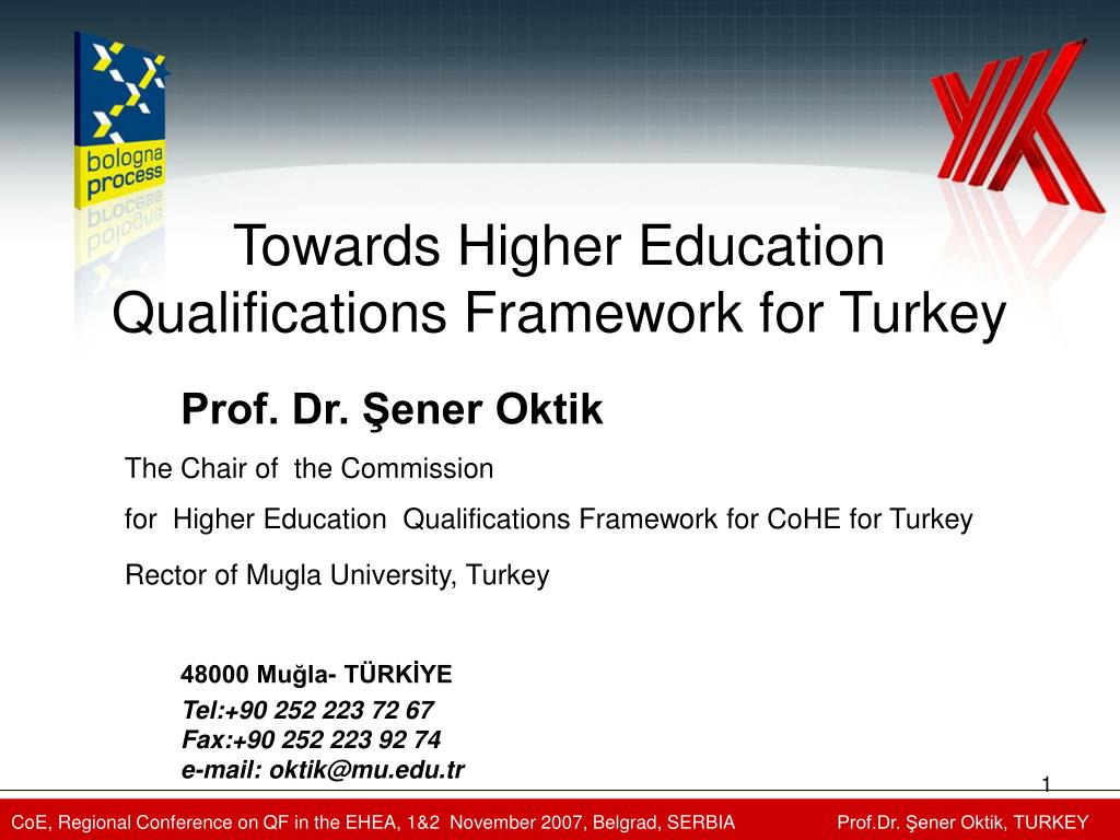 PPT - Prof. Dr. Şener Oktik The Chair of the Commission PowerPoint ...