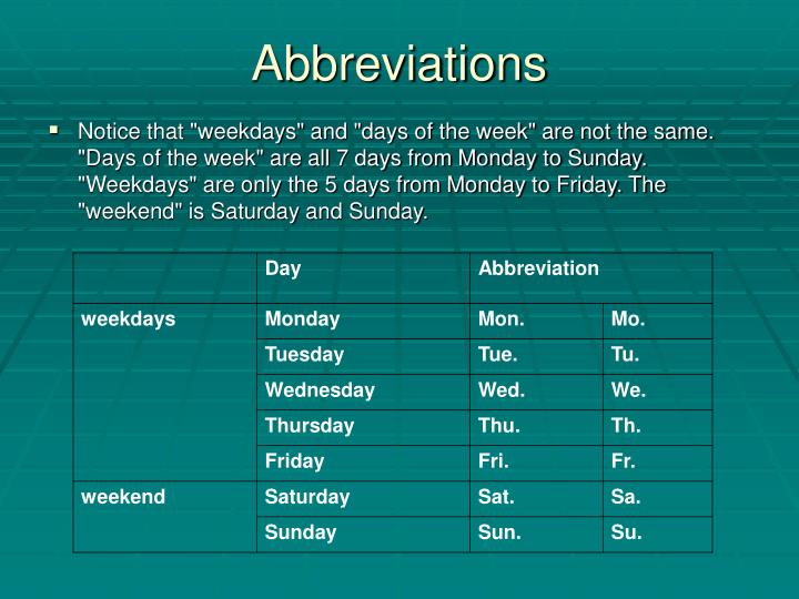 PPT - Days of the Week and Months of the Year PowerPoint Presentation ...