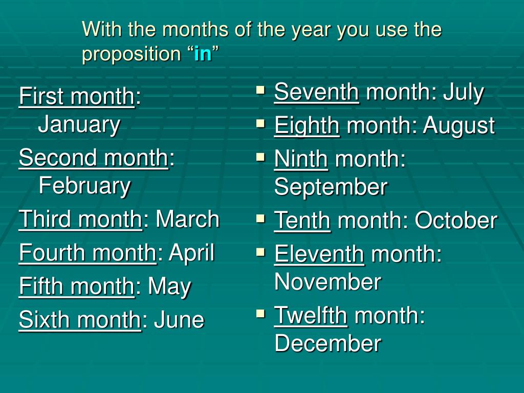 PPT - Days of the Week and Months of the Year PowerPoint Presentation ... PPT - Days of the Week and Months of the Year PowerPoint Presentation ...