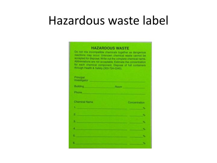 PPT - Chemical Waste Management PowerPoint Presentation - ID:3026510