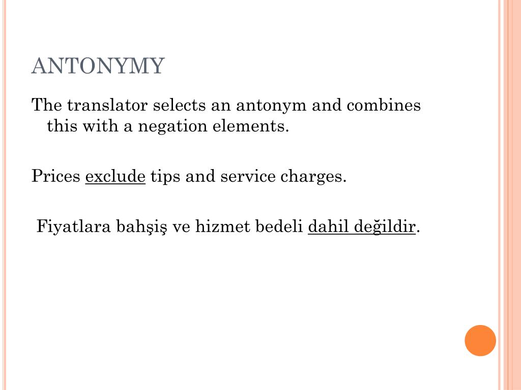 PPT - Translation Strategies ETI 301 Translation Theory Neslihan Kansu ...
