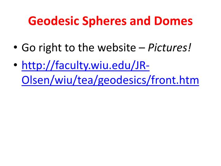 PPT - “Platonic Solids, Archimedean Solids, and Geodesic Spheres ...