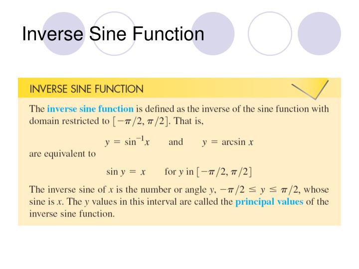 PPT - Chapter 5 Inverse Trigonometric Functions; Trigonometric ...