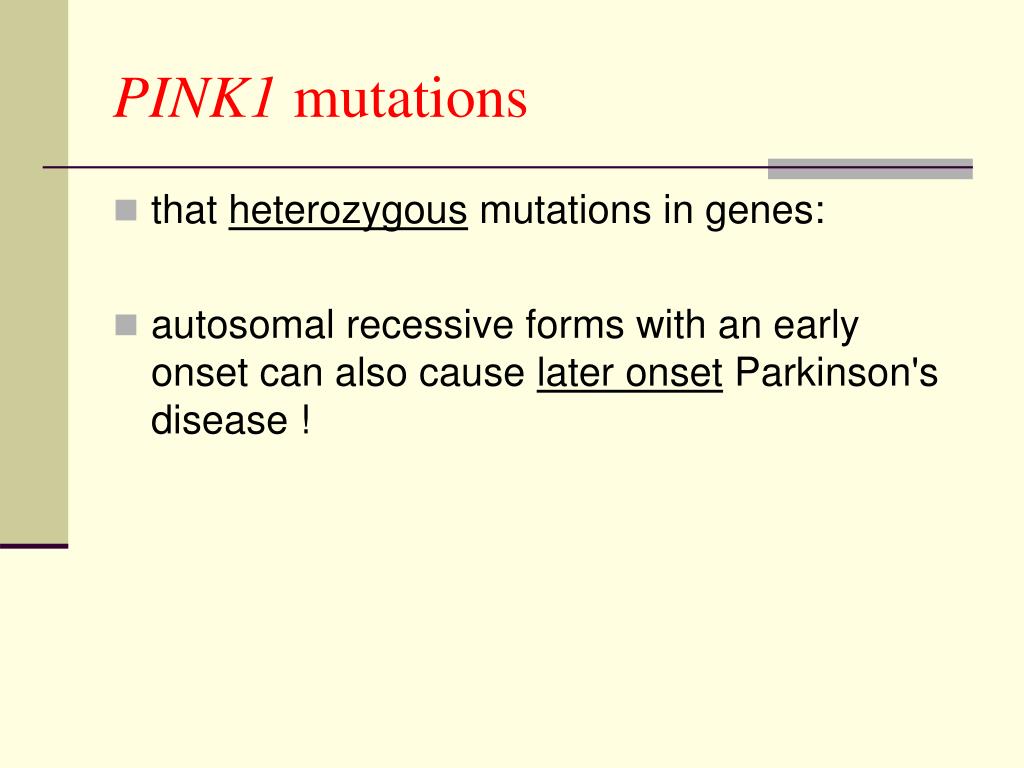 PPT - early-onset forms of Parkinson’s disease PowerPoint Presentation ...