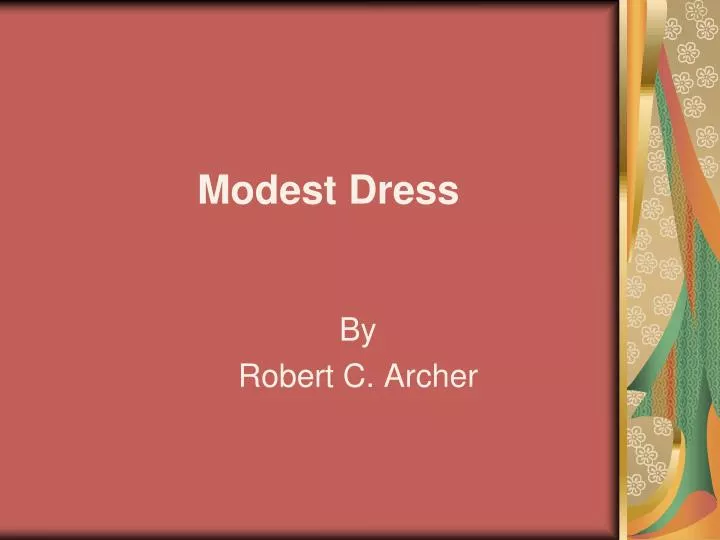 PPT - Modest Dress PowerPoint Presentation, free download - ID:3028075
