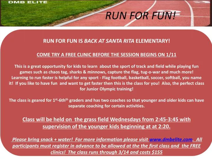 PPT - RUN FOR FUN! PowerPoint Presentation, free download - ID:3028165