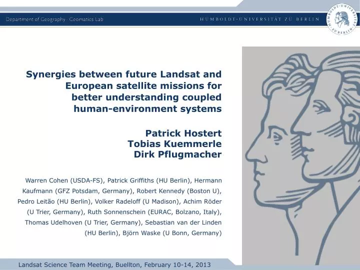 PPT - Patrick Hostert Tobias Kuemmerle Dirk Pflugmacher PowerPoint ...