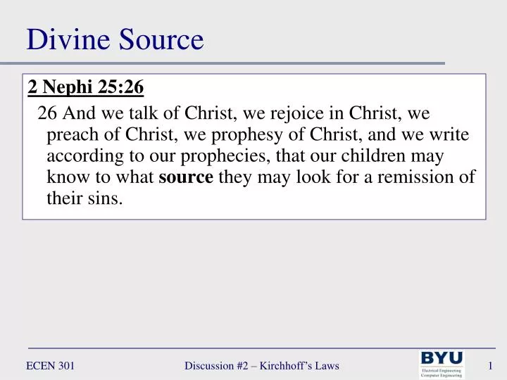 PPT - Divine Source PowerPoint Presentation, free download - ID:3028439