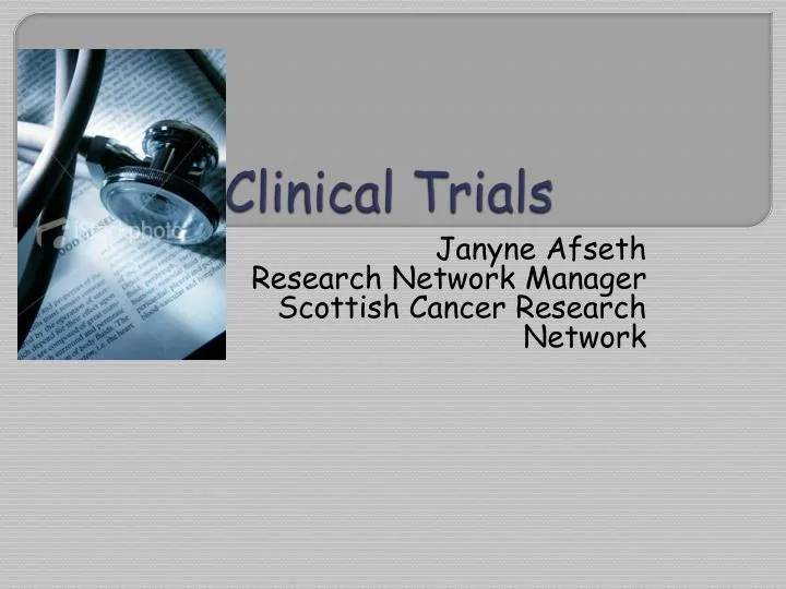PPT - Clinical Trials PowerPoint Presentation, free download - ID:3028559