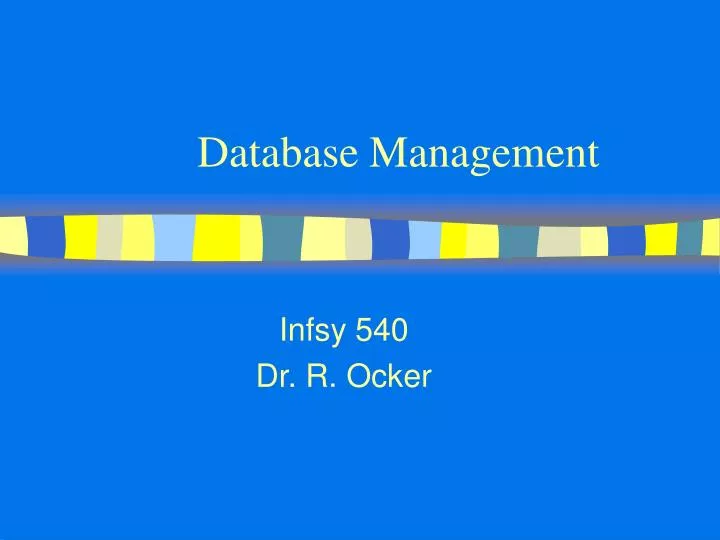 PPT - Database Management PowerPoint Presentation, free download - ID ...