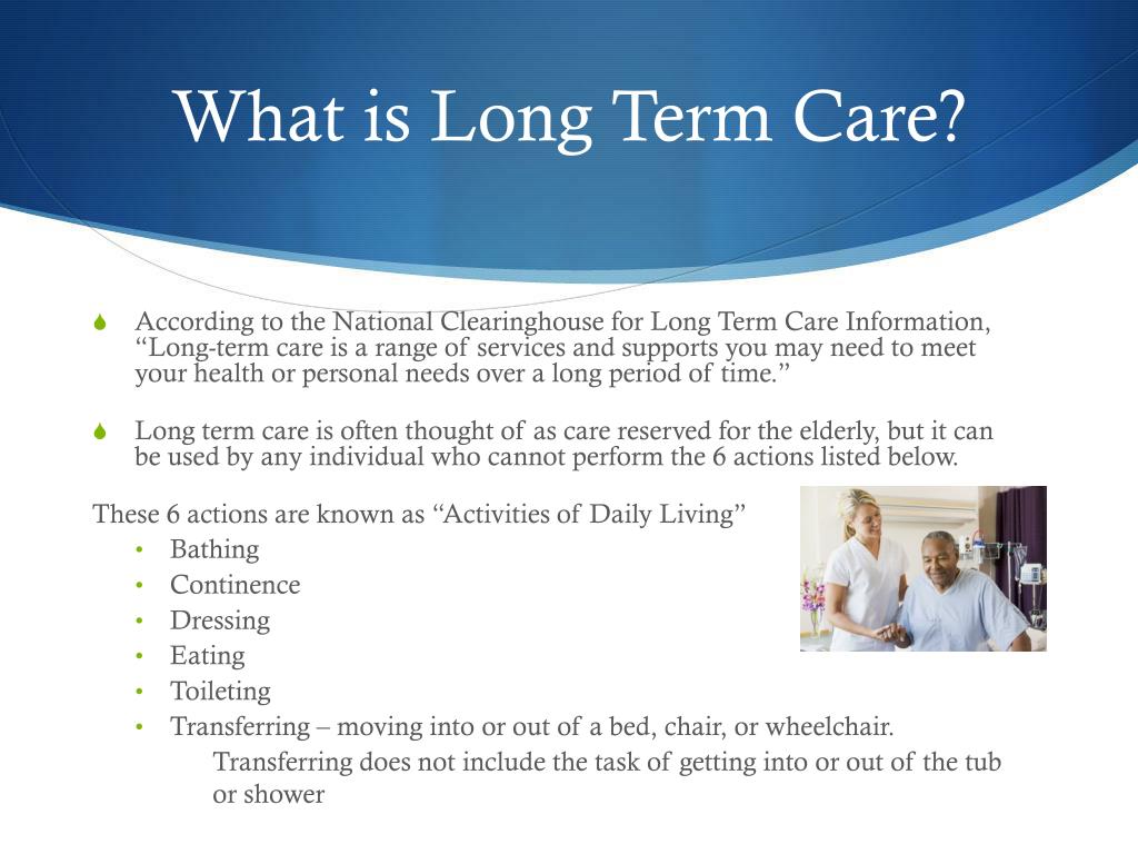 PPT - A Guide To Long Term Care and Long Term Care Insurance PowerPoint ...