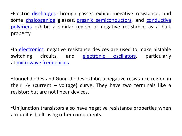 PPT - Negative resistance PowerPoint Presentation - ID:3029092