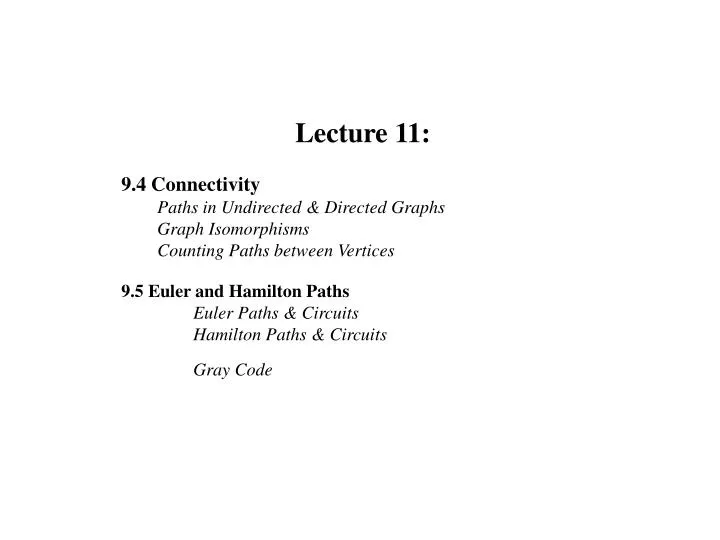 PPT - Lecture 11: PowerPoint Presentation, free download - ID:3029129