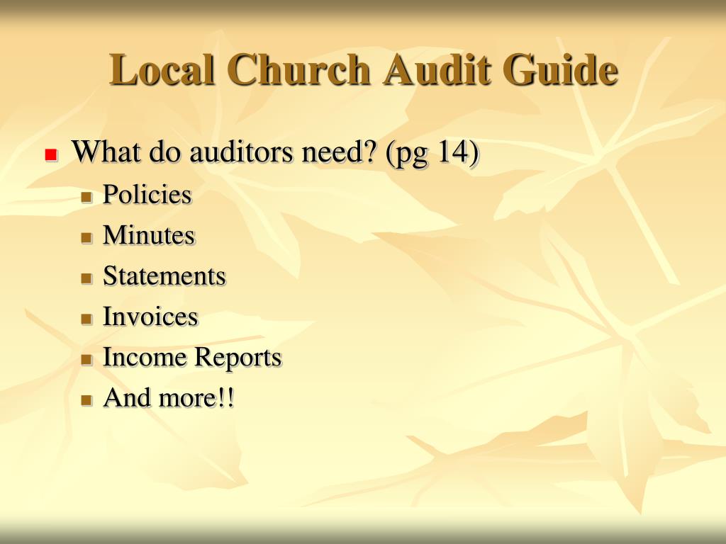 PPT - Local Church Treasurer/Finance Training PowerPoint Presentation ...