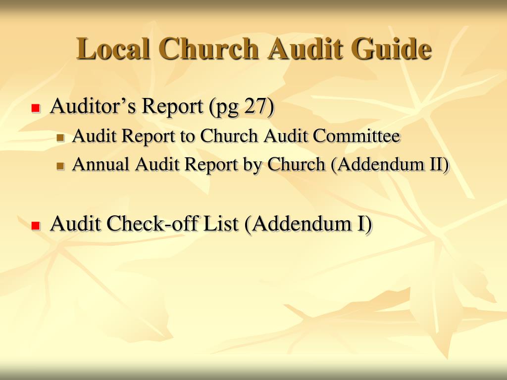 PPT - Local Church Treasurer/Finance Training PowerPoint Presentation ...