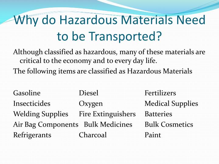 PPT - Hazardous Materials Transportation PowerPoint Presentation - ID ...