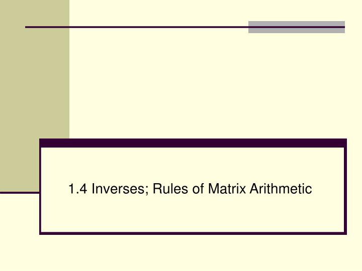 PPT - Linear Algebra PowerPoint Presentation - ID:3029647