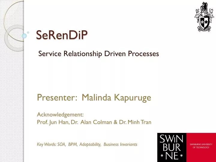 PPT - SeRenDiP PowerPoint Presentation, free download - ID:3029773