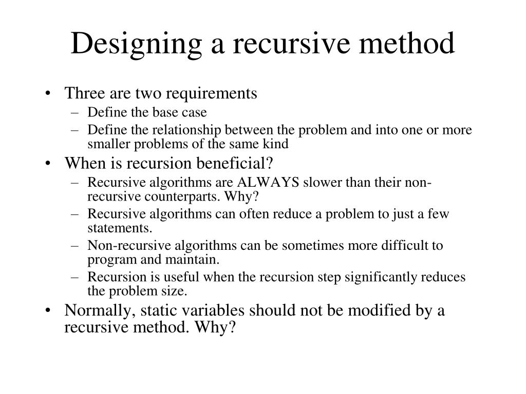 PPT - Recursion PowerPoint Presentation, free download - ID:3029784