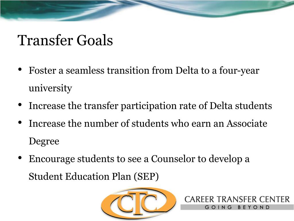 PPT - Transfer Center Services & SB 1440 Student Transfer Achievement ...