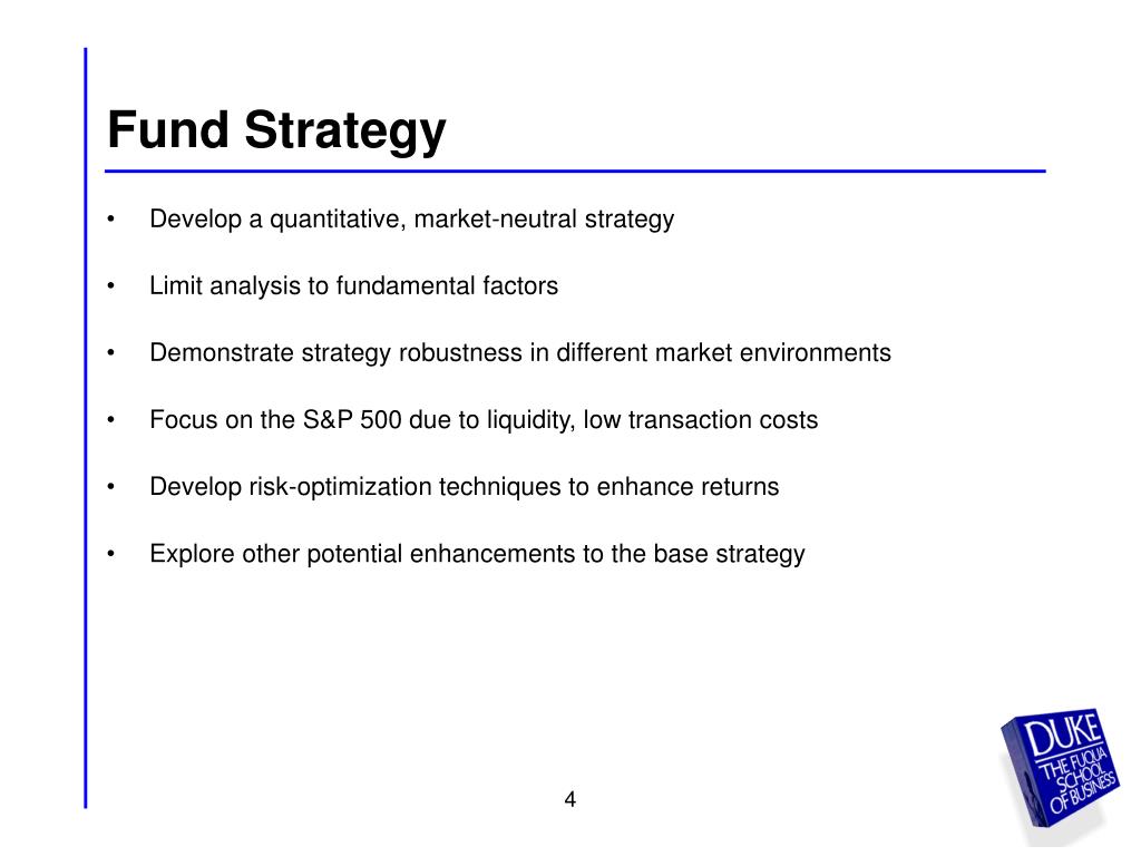 PPT - Independent Study Project A Market-Neutral Strategy Lewis Kaufman ...