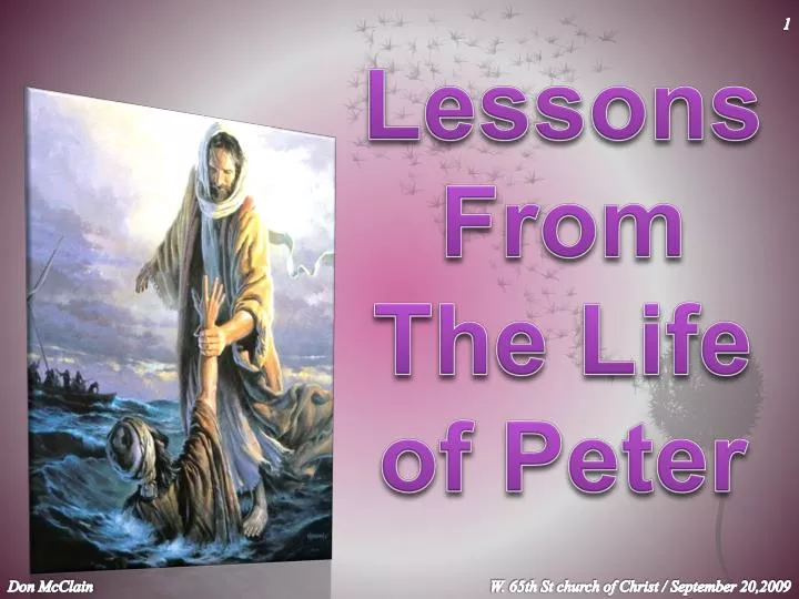 PPT - Lessons From The Life of Peter PowerPoint Presentation, free ...