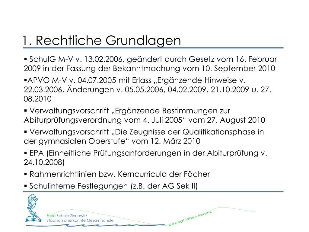 PPT - Freie Schule Zinnowitz Staatlich anerkannte Gesamtschule ...