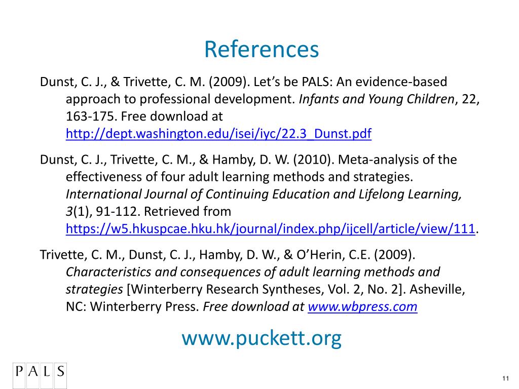 PPT - Carol M. Trivette, Ph.D. Orelena Hawks Puckett Institute ...