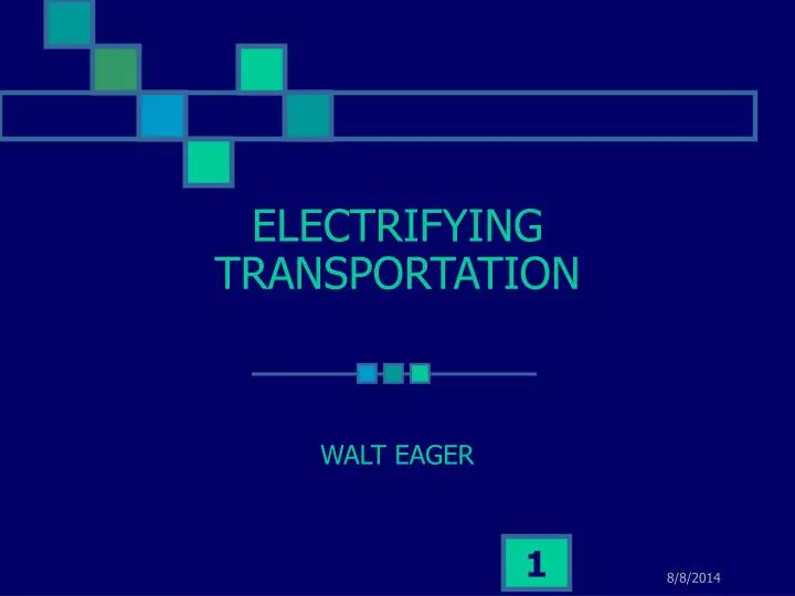 PPT - ELECTRIFYING TRANSPORTATION PowerPoint Presentation, free download - ID:3031267