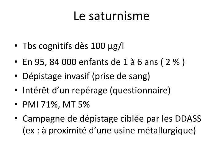 PPT - Intoxication au plomb PowerPoint Presentation - ID:3031311