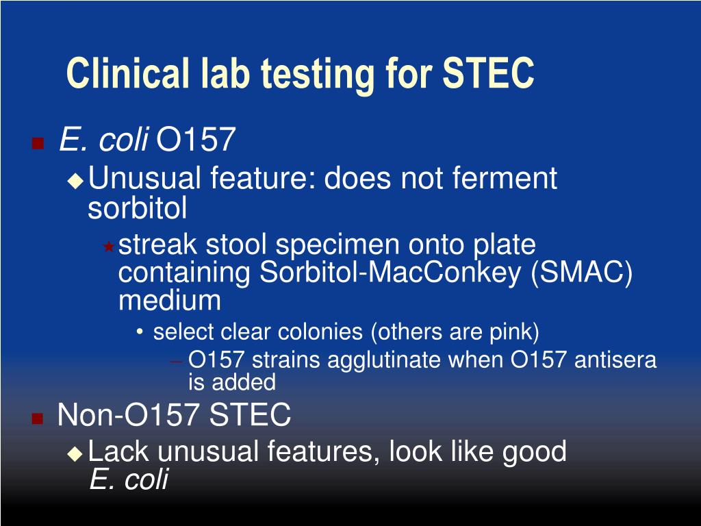 PPT - CDC perspective on non-O157 Shiga toxin-producing E. coli (STEC ...