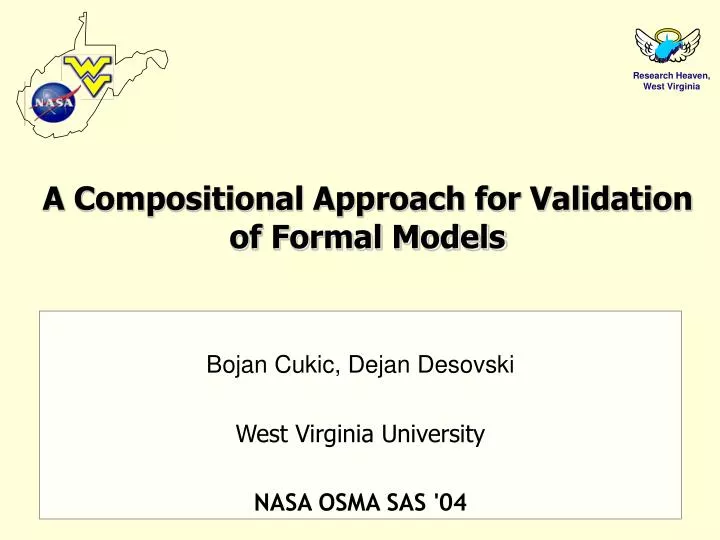 Ppt A Compositional Approach For Validation Of Formal Models Powerpoint Presentation Id 3031518