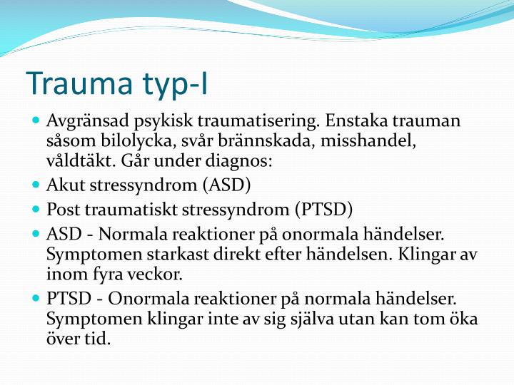 PPT - Hur kan vi förstå och hantera dissociation PowerPoint ...