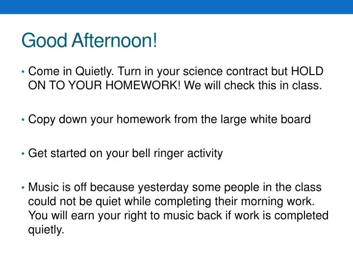 PPT - Good Afternoon! PowerPoint Presentation, free download - ID:3031773