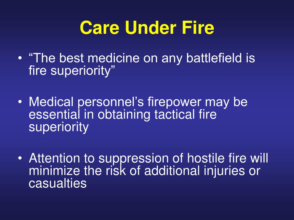 PPT - PERFORMING TACTICAL COMBAT CASUALTY CARE PowerPoint Presentation ...