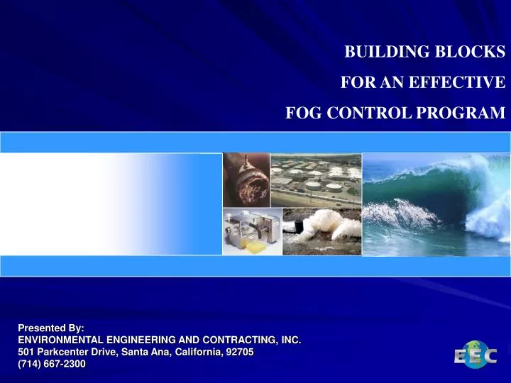 PPT - BUILDING BLOCKS FOR AN EFFECTIVE FOG CONTROL PROGRAM PowerPoint ...