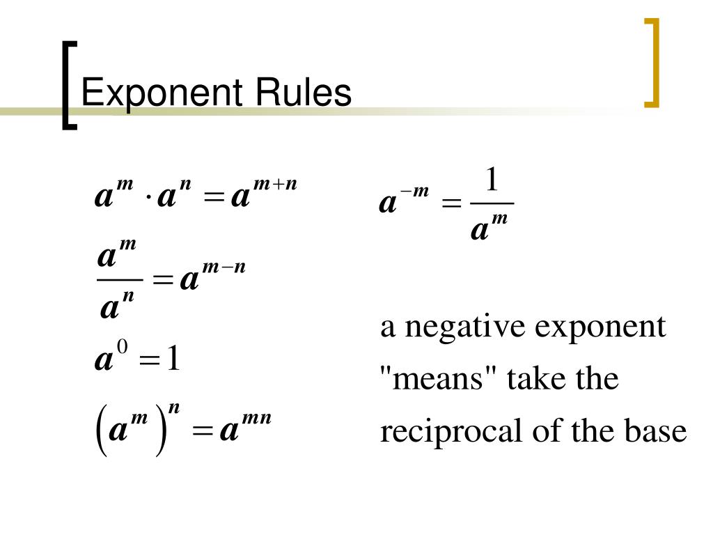 PPT Exponent Rules PowerPoint Presentation Free Download ID 3032094