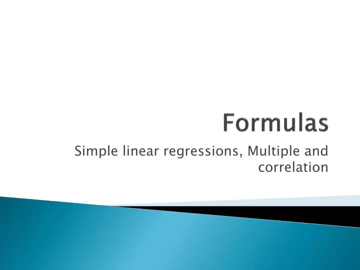 PPT - Formulas PowerPoint Presentation, free download - ID:3032131