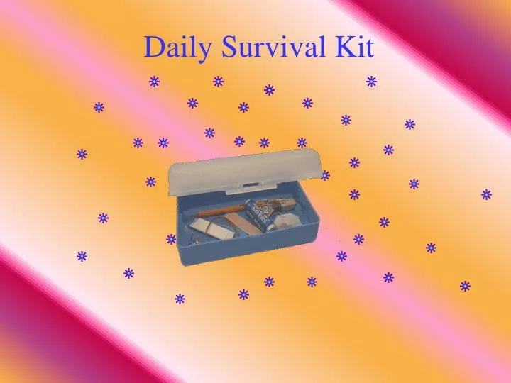 PPT - Daily Survival Kit PowerPoint Presentation, free download - ID ...
