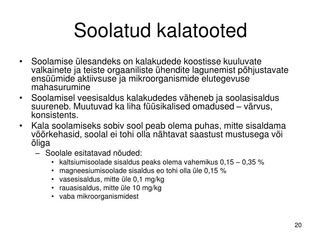 PPT - Kalatoodete tootmine väikeettevõttes PowerPoint Presentation ...