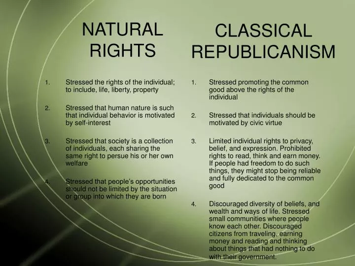PPT - NATURAL RIGHTS PowerPoint Presentation, free download - ID:3032776