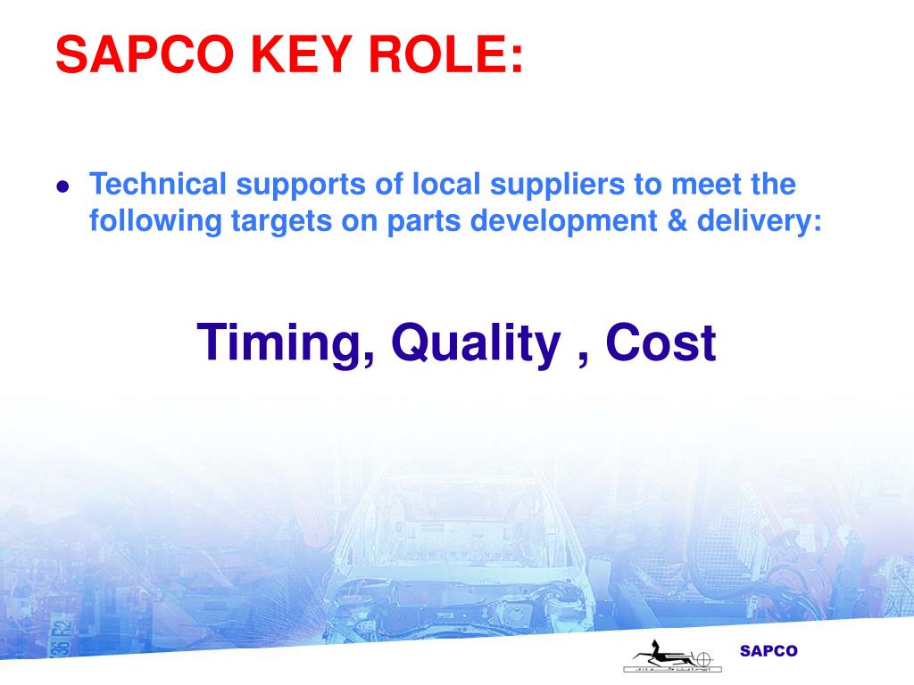 PPT - SUPPLYING AUTOMOTIVE PARTS CORPORATION SAPCO Peugeot 206 SD ( T13 ...