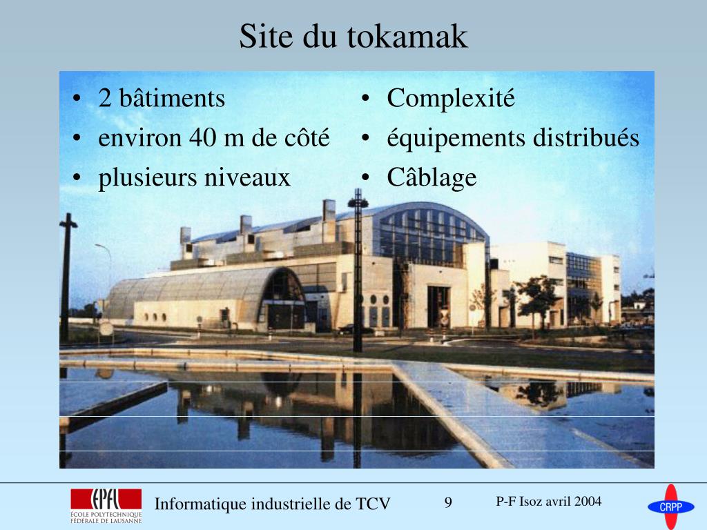 PPT - Visite du Tokamak TCV Centre de Recherches en Physique des ...