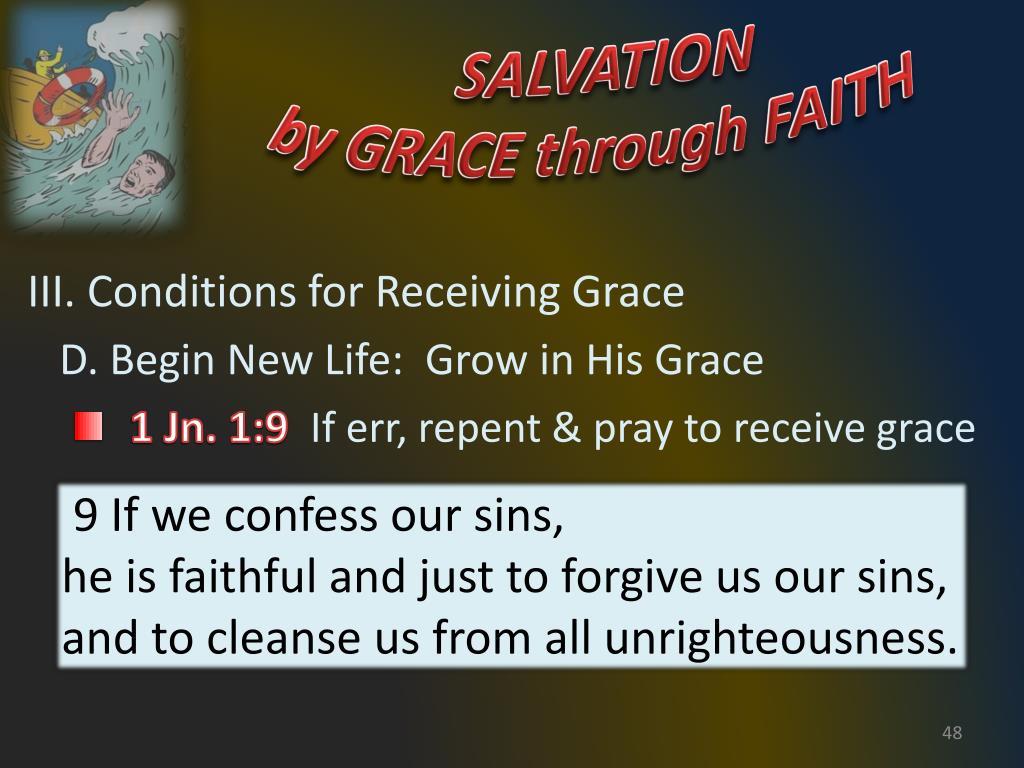 PPT - SALVATION b y GRACE through FAITH PowerPoint Presentation, free ...