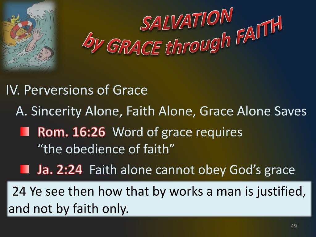 PPT - SALVATION b y GRACE through FAITH PowerPoint Presentation, free ...