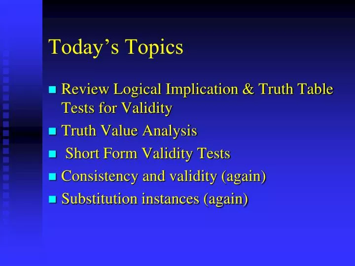 PPT - Today’s Topics PowerPoint Presentation, free download - ID:3034206