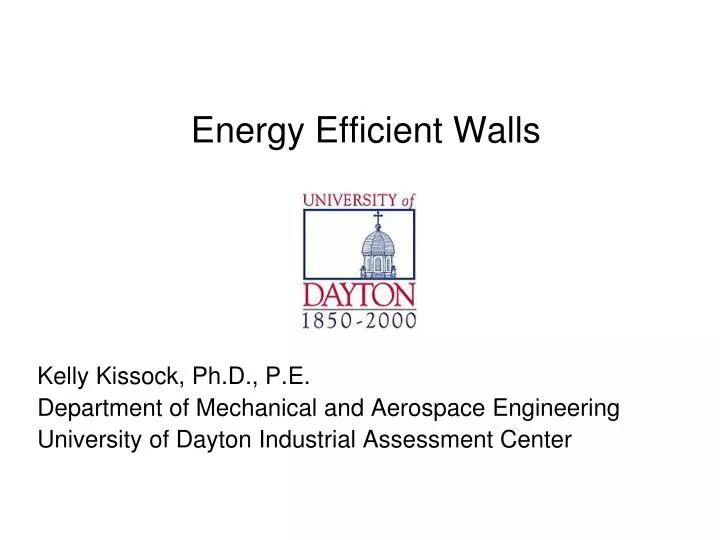 PPT - Energy Efficient Walls PowerPoint Presentation, free download ...