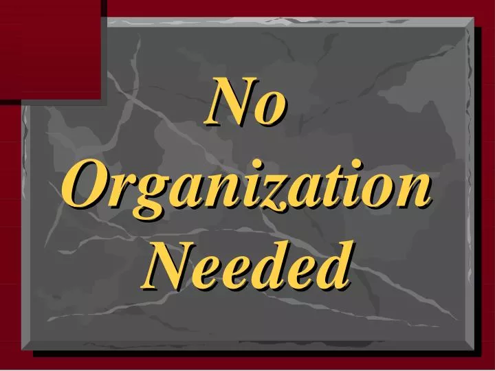 PPT - no organization PowerPoint Presentation, free download - ID:3035295
